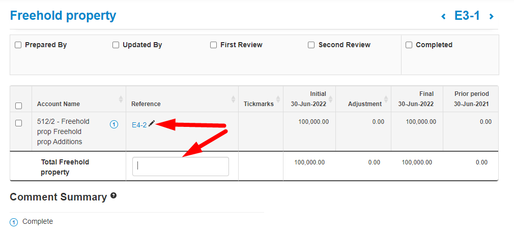 Adding supporting documentation to Lead Schedule Summaries and Lead ...
