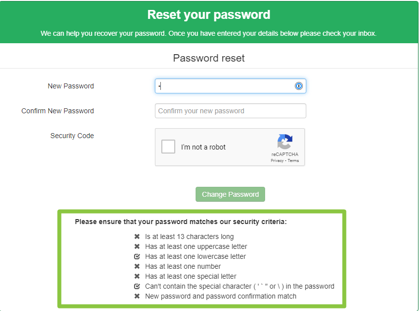 Troubleshooting: Password resets – MyWorkpapers