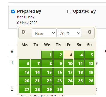 Changing the sign-off date and one click sign-off – MyWorkpapers